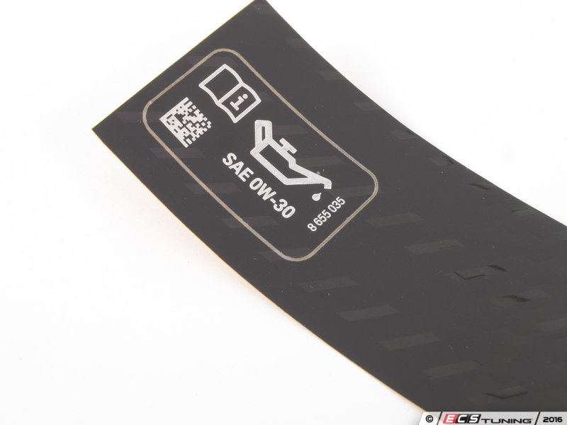Genuine BMW - 71228655035 - LABEL "ENGINE OIL" (71-22-8-655-035)
