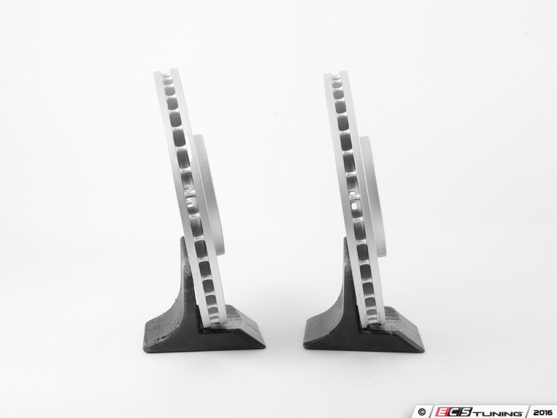 Front Dimpled / Slotted JCW Rotors - Pair 13.189" (335x30)