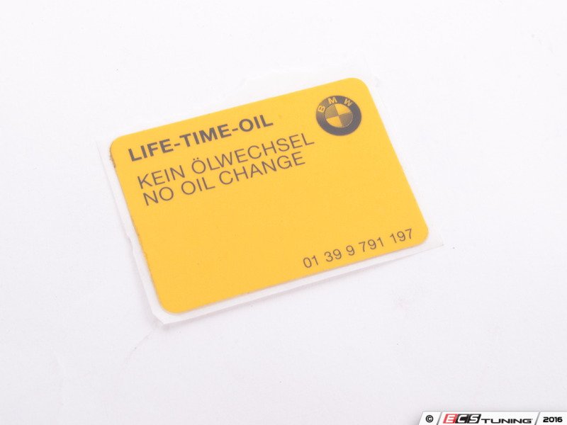Genuine BMW - 01399791197 - LABEL (01-39-9-791-197)