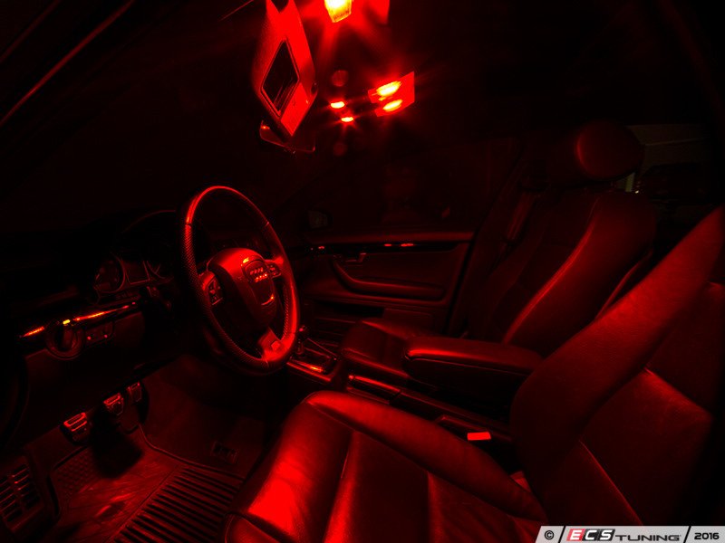 ZiZa - 019396ECS03KT6 - LED Footwell Lighting Kit - Red