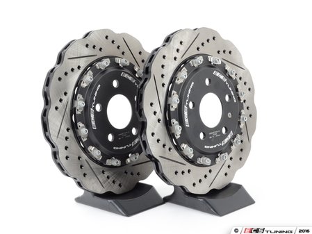 ECS - 003281ecs02KT1 - Performance Front & Rear Scalloped Rotor Service Kit