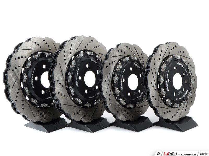 ECS - 003281ecs02KT1 - Performance Front & Rear Scalloped Rotor Service Kit