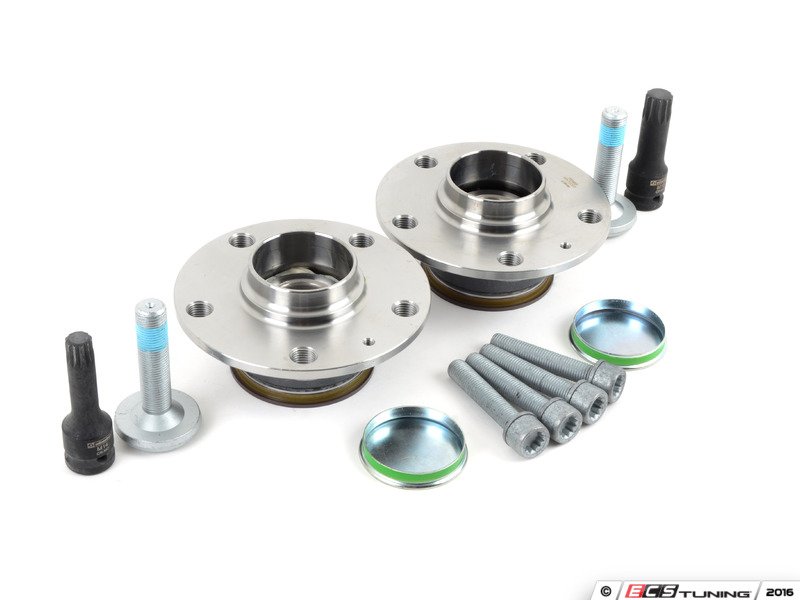 Assembled By ECS - 1k0598611kt3KT - Rear Wheel Bearing Service Kit ...