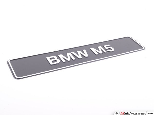 Genuine BMW - 81850300856 - IDENT PLATE BMW M5 - (NO LONGER AVAILABLE ...