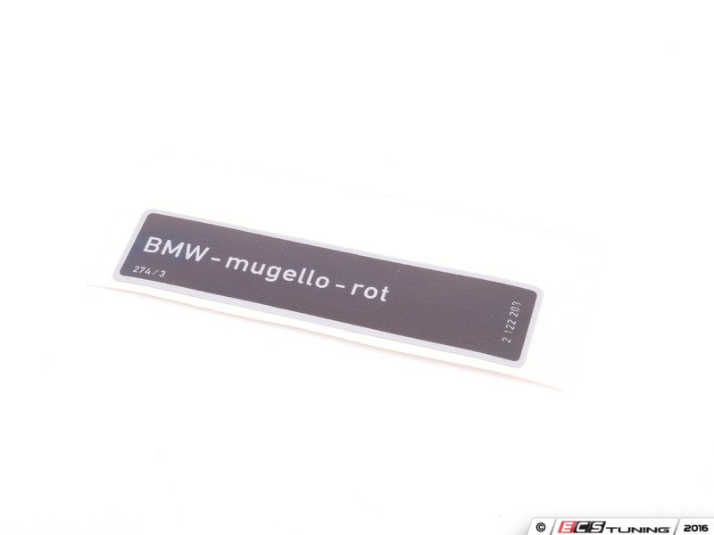 Genuine BMW - 71212122203 - LABEL (71-21-2-122-203)