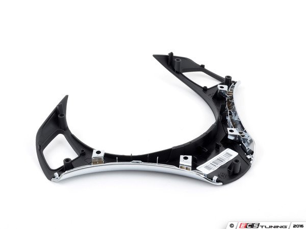 Genuine BMW - 32306795587 - Black Chrome Pearl Grey Steering Wheel Trim ...