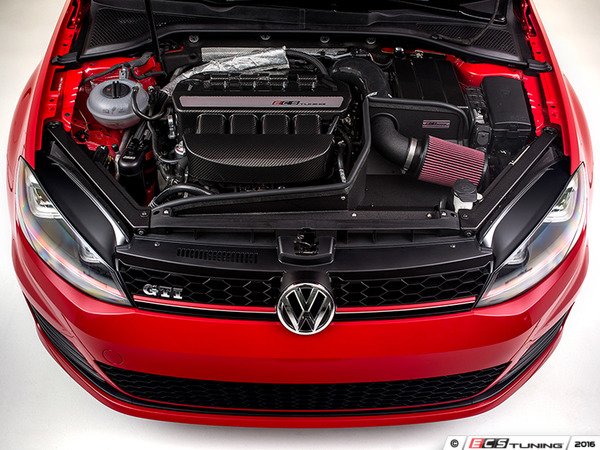 ECS - 015502ECS01 - MK7/8v Gen3 Black Carbon Fiber Engine Cover