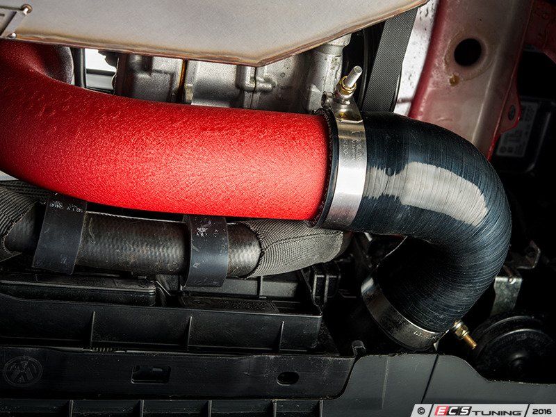 ECS - 009037ECS08-02 - High Flow Throttle Pipe Kit - Wrinkle Red