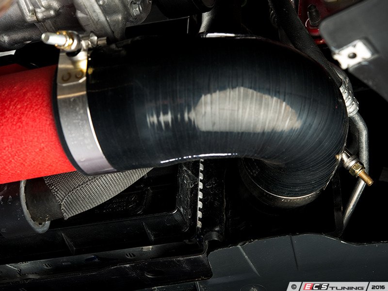 ECS - 009037ECS08-02 - High Flow Throttle Pipe Kit - Wrinkle Red