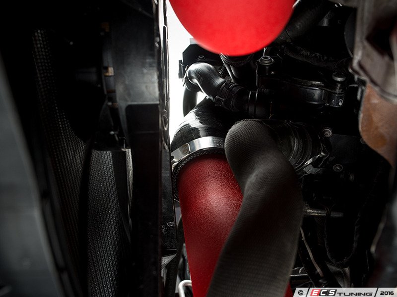 ECS - 009037ECS08-02 - High Flow Throttle Pipe Kit - Wrinkle Red