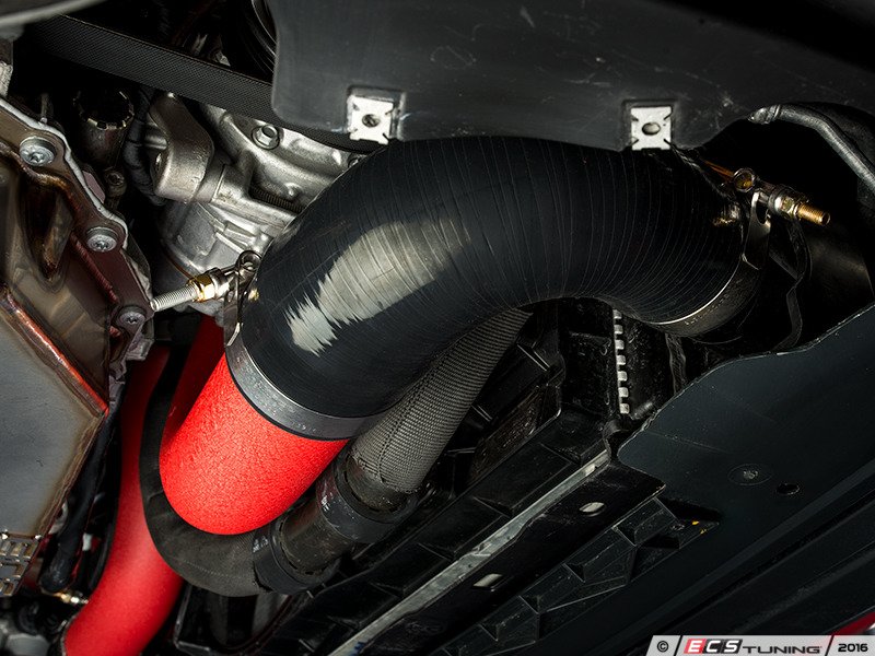 ECS - 009037ECS08-02 - High Flow Throttle Pipe Kit - Wrinkle Red