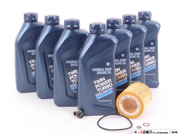 Assembled By ECS - 83212365945KT4 - Genuine BMW Oil Change Kit - with ...