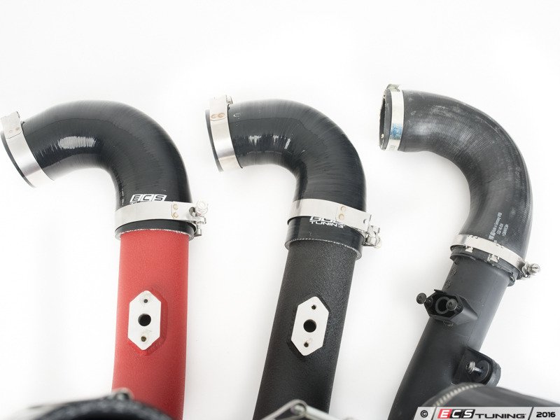 ECS - 009037ECS08-02 - High Flow Throttle Pipe Kit - Wrinkle Red