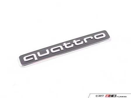 Genuine Volkswagen Audi - 4G08537372ZZ - 'Quattro' Name Plate