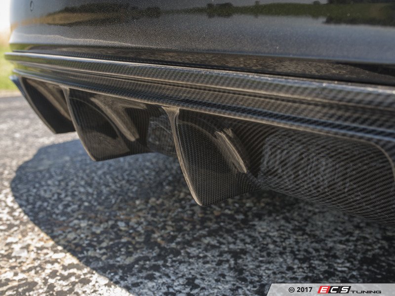 ECS - 021532ECS01A - Carbon Fiber Rear Diffuser - Audi B8 A4/S4 Pre ...