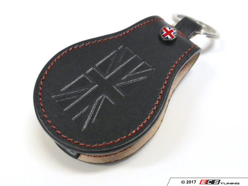 Go Badges - KC049 - MINI COOPER Premium Black Leather Key Fob Cover ...