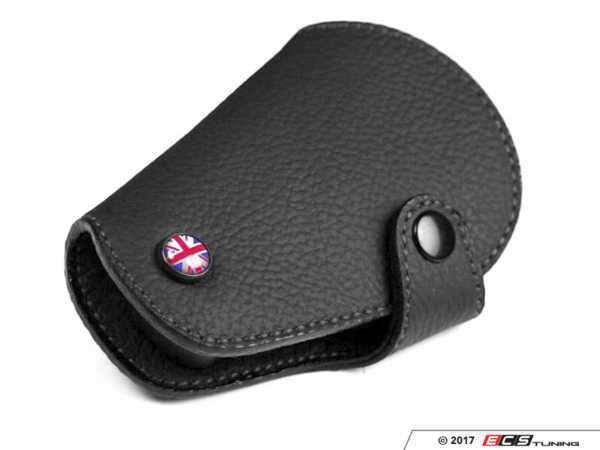 Go Badges - KC035 - MINI Cooper Black Leather Key Fob Cover - Union ...