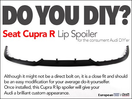 ECS News - Seat Cupra R Lip Spoiler for Audi
