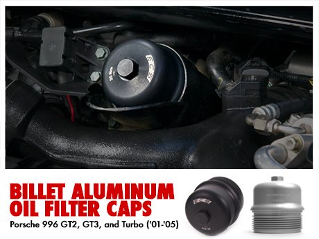 ECS News - Porsche 996 - Billet Aluminum Engine Oil Filter Cap