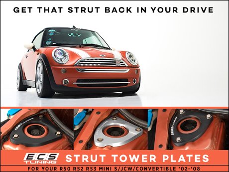 ECS News - R50/R52/R53 MINI Cooper ECS Strut Tower Plates