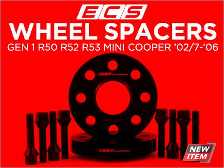 ECS News - GEN 1 R50 R52 R53 MINI Cooper ECS Wheel Spacer Kits