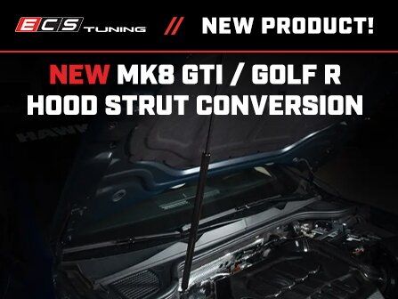 ECS News - New ECS MK8 Pneumatic Hood Strut Conversion Kit