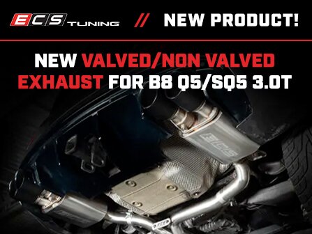 ECS News - New ECS Valved Exhaust For your B8 Q5/SQ5