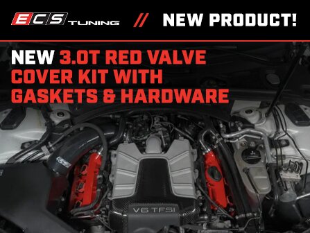 ECS News - New 3.0T Red Valve Cover Kit with Gaskets & Hardware