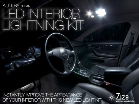 ECS News - B6 Audi Ziza Interior LED Lighting Kit