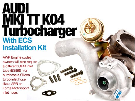 ECS News - Audi MKI TT KO4 Turbocharger With ECS Installation Kit
