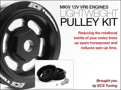 ECS News - MKIV VR6 12v Lightweight Pulleys