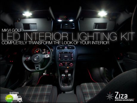 ECS News - MKVI Golf Ziza LED Interior Lighting Kits